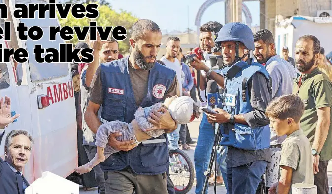 Blinken arrives in Israel to revive ceasefire talks - PressReader