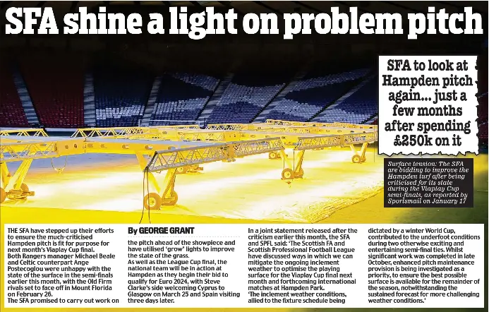 SFA shine a light on problem pitch - PressReader