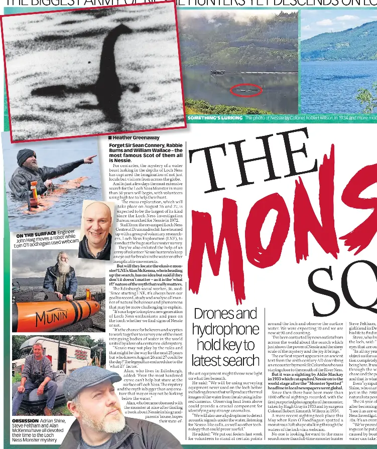 THE BIGGEST ARMY OF NESSIE HUNTERS YET DESCENDS ON LO THE SQ OCH NESS ...