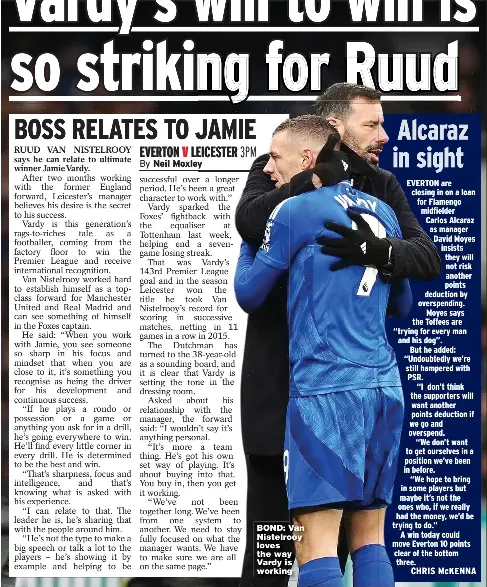 Vardy’s will to win is so striking for Ruud - PressReader