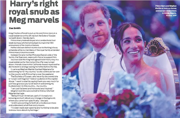 Harry’s right royal snub as Meg marvels - PressReader