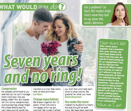 Seven years and no ring! - PressReader
