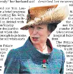Princess Anne recovering slowly and will be allowed to go home ‘when she’s ready’ - PressReader