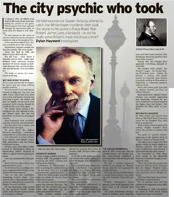 The city psychic who took Ripper secret to his grave - PressReader