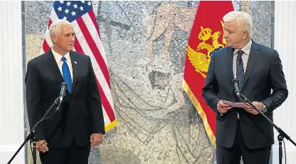 Look to West, Pence tells Balkans - PressReader