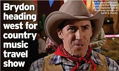 Brydon heading west for country music travel show - PressReader