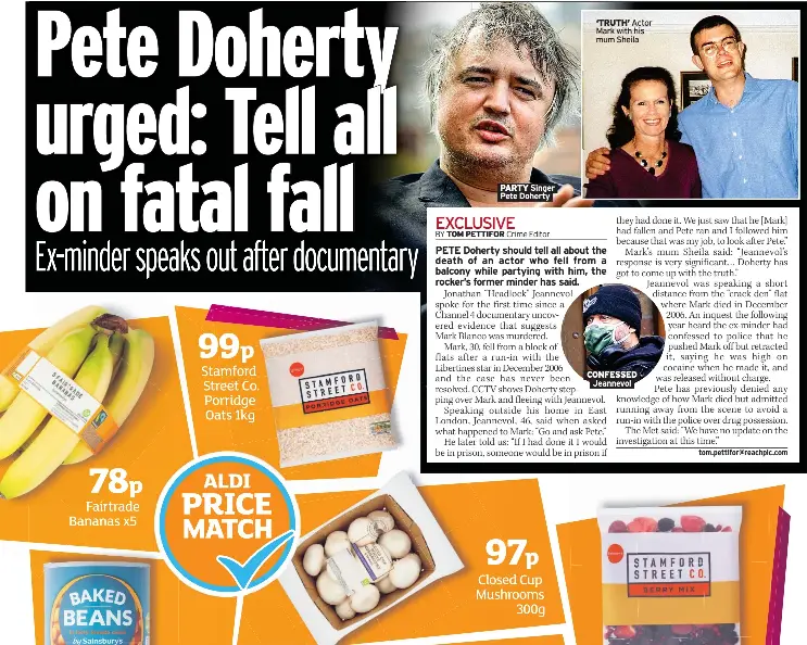 Pete Doherty urged: Tell all on fatal fall - PressReader