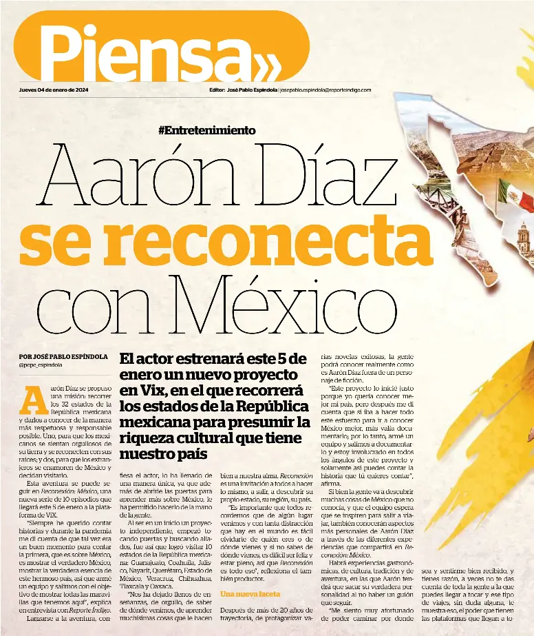Aarón Díaz se reconecta con México - PressReader