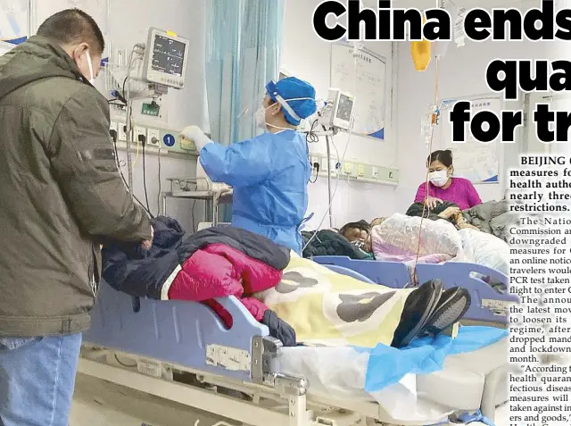 China ends COVID quarantine for travelers - PressReader