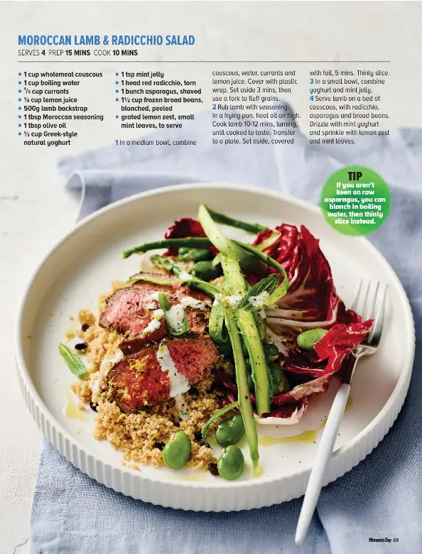 MOROCCAN LAMB & RADICCHIO SALAD - PressReader