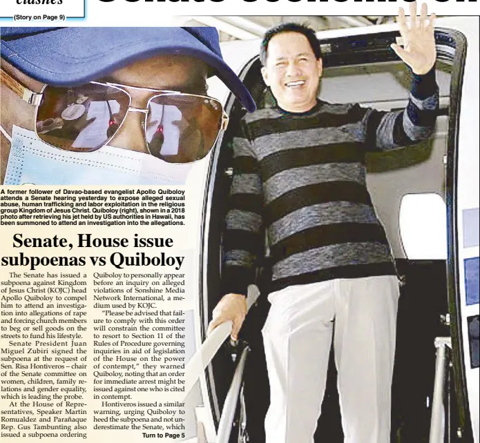 Senate, House issue subpoenas vs Quiboloy - PressReader