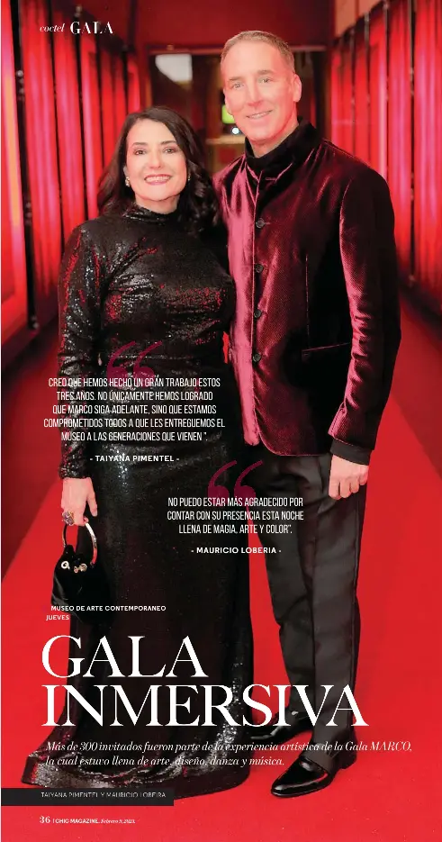 ANA GARZA DE TREVIÑO Y RENÉ TREVIÑO lucen guapísimos en la GALA MARCO. - PressReader