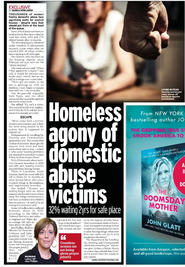 Homeless agony of domestic abuse victims - PressReader