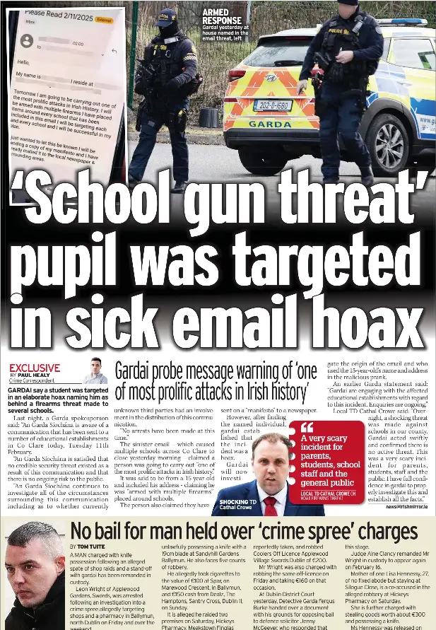 ‘School gun threat’ pupil was targeted in sick email hoax - PressReader
