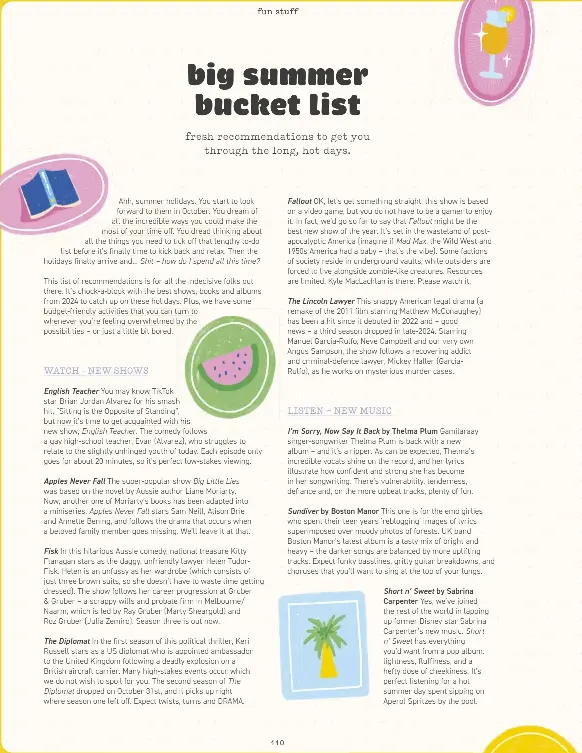 bi summer bucket list - PressReader