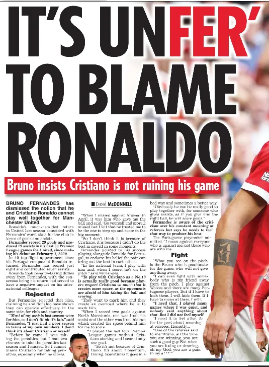 IT’S UNFER’ TO BLAME RONALDO - PressReader
