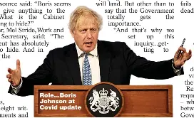 Boris hands over Covid messages and notebooks - PressReader