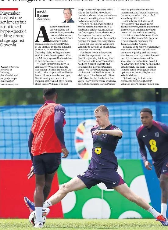 Wharton confident he can solve Southgate’s midfield conundrum - PressReader