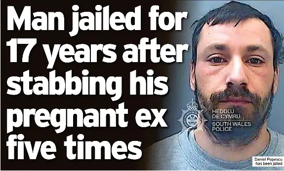 Man jailed for 17 years after stabbing his pregnant ex five times ...