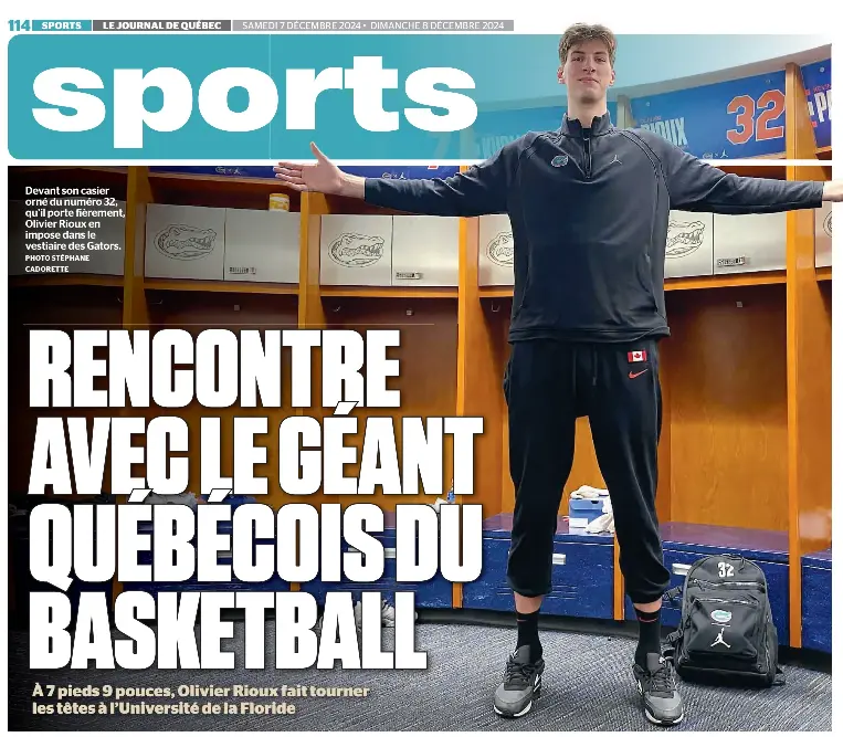 RENCONTRE AVEC LE GÉANT QUÉBÉCOIS DU BASKETBALL - PressReader