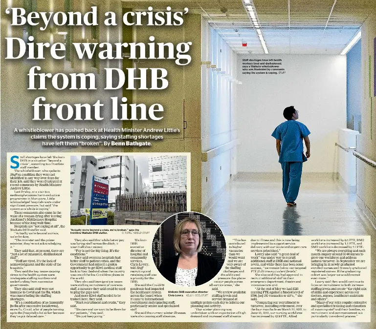 'Beyond a crisis' Dire warning from DHB front line - PressReader