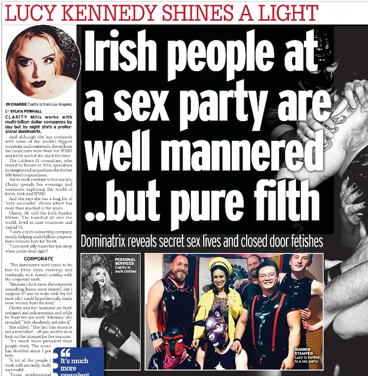 Irish people at a sex party are well mannered ..but pure filth - PressReader