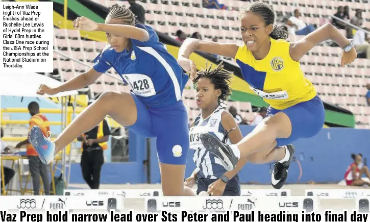 Vaz Prep hold narrow lead over Sts Peter and Paul heading into final ...