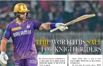 PHIL WORTH HIS SALT FOR KNIGHT RIDERS - PressReader