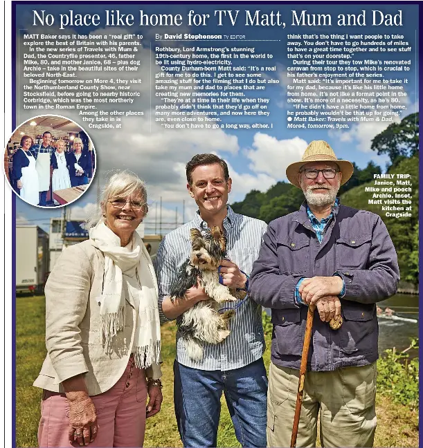 No place like home for TV Matt, Mum and Dad - PressReader