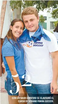 CON UN GRAN CONVIVIO SE CLAUSURÓ EL CURSO DE VERANO FORMA SOCCER. - PressReader