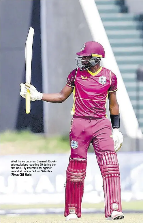 Late bloomer Brooks stars as West Indies beat Ireland - PressReader
