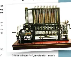 The public announceme­nt of the Difference Engine, which marked the ...