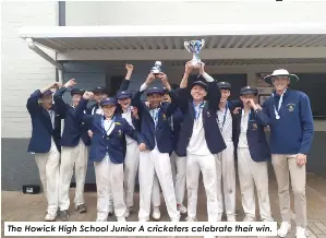 Howick High cricket champs - PressReader