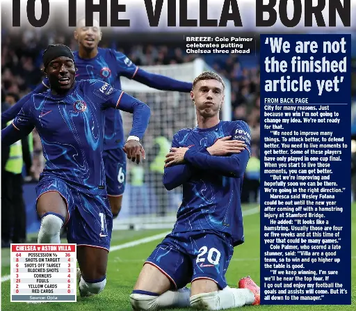 MARESCA LOOKING TO THE VILLA BORN - PressReader