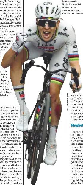 VOLATA DA 12 MILIONI L’ANNO L’ALTRO RECORD DI POGACAR (CON LA REGIA DI ...