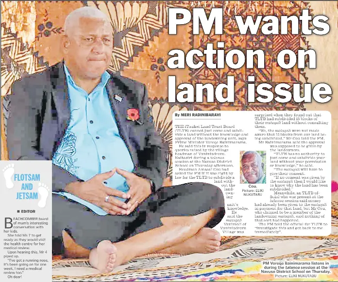 PM wants action on land issue - PressReader