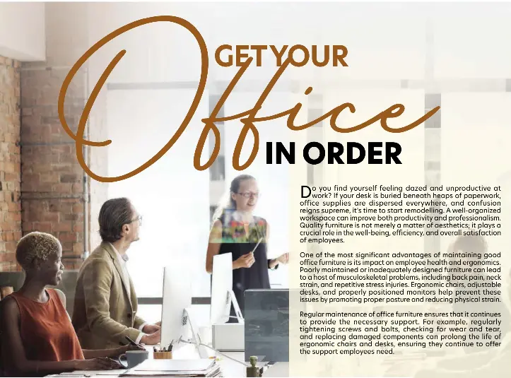 GET YOUR Office IN ORDER - PressReader