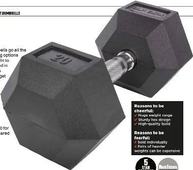 Blk Box Rubber Hex Dumbbells - PressReader