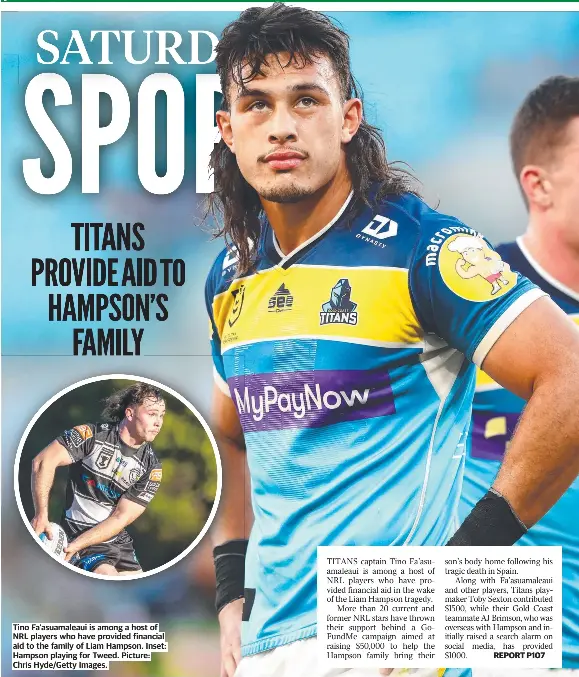 TITANS PROVIDE AID TO HAMPSON’S FAMILY - PressReader