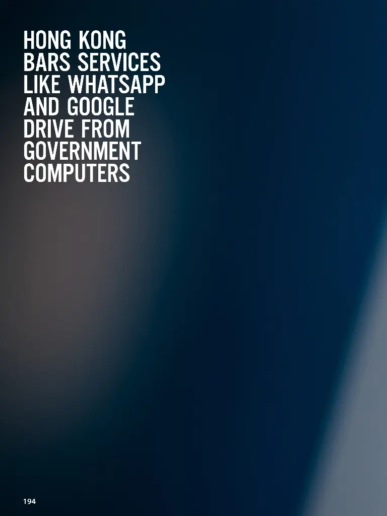 HONG KONG BARS SERVICES LIKE WHATSAPP AND GOOGLE DRIVE FROM... - PressReader