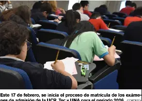 Lunes se inicia inscripció­n para pruebas de ingreso a ‘U’ públicas - PressReader