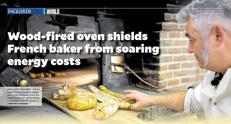 Wood-fired oven shields French baker from soaring energy costs - PressReader