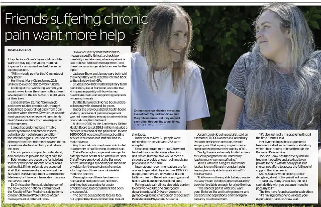 Friends suffering chronic pain want more help - PressReader