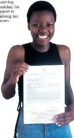 Determined matriculan­t crunches the numbers for tertiary dreams - PressReader