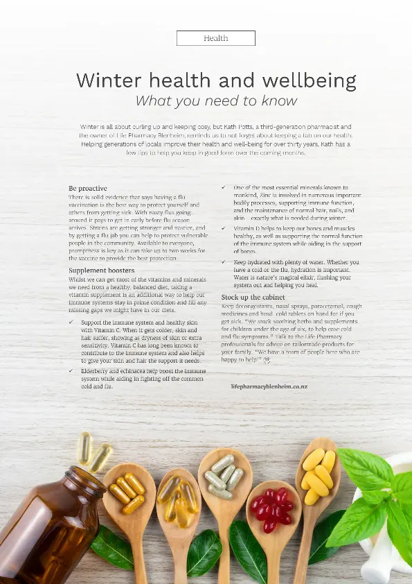 Winter health and wellbeing - PressReader
