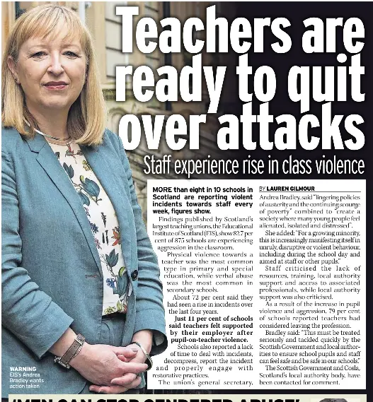 Teachers are ready to quit over attacks - PressReader