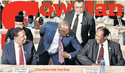 Churches toe the line - PressReader