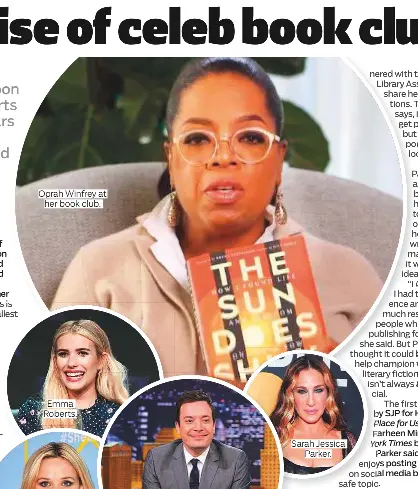The rise of celebrity book clubs - PressReader