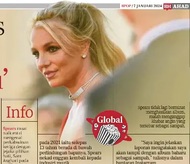 Britney Spears seronok jadi ‘penulis hantu’ - PressReader