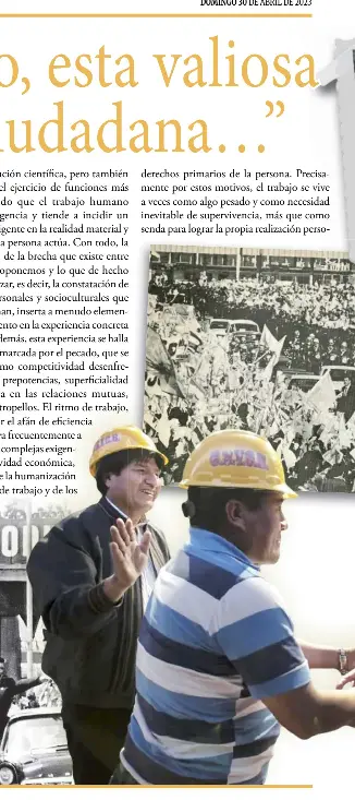 “El Trabajo, esta valiosa misión ciudadana…” - PressReader